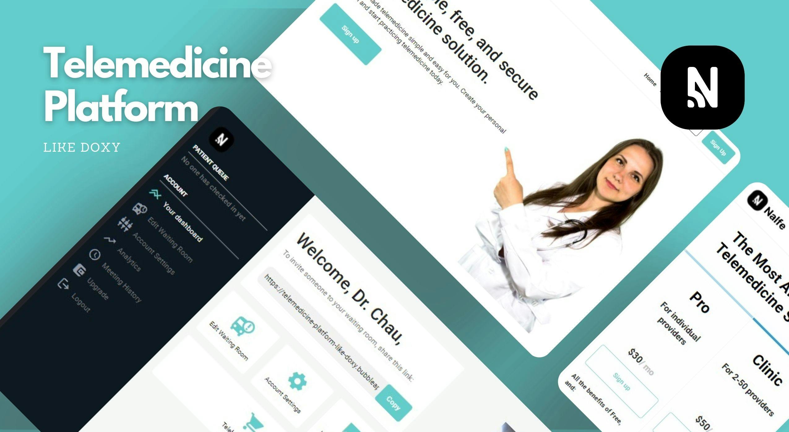 Remote Video Conferencing Tool Template | Bubble