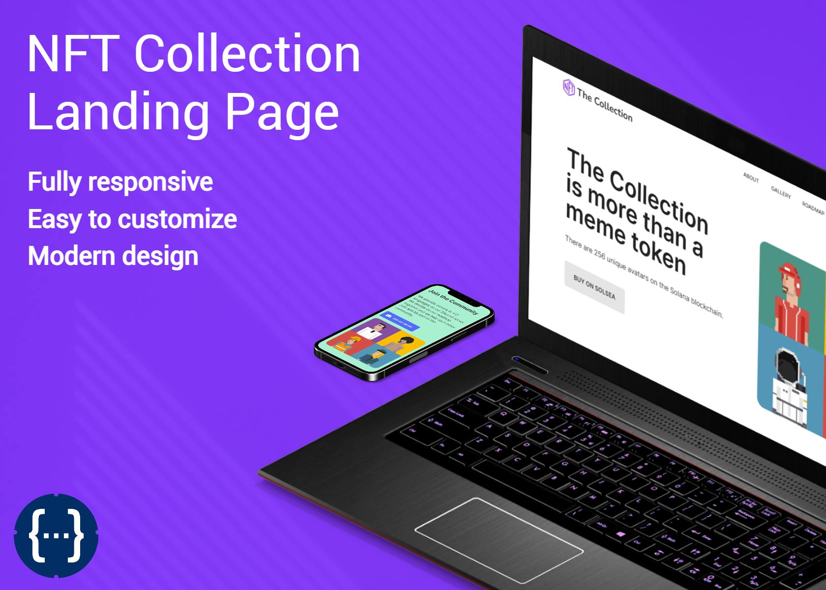 NFT Collection Landing Template | Bubble NFT Collection Landing Template | Bubble