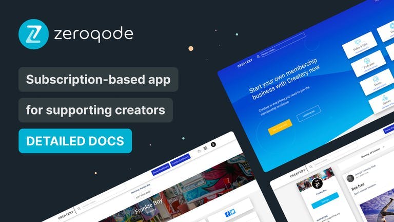Memberships Like Patreon Lite Template | Bubble
