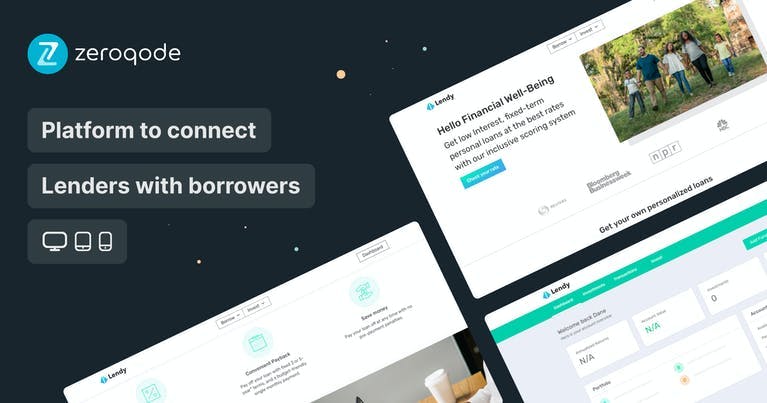 Lendy Lite - Peer2Peer Lending Template | Bubble