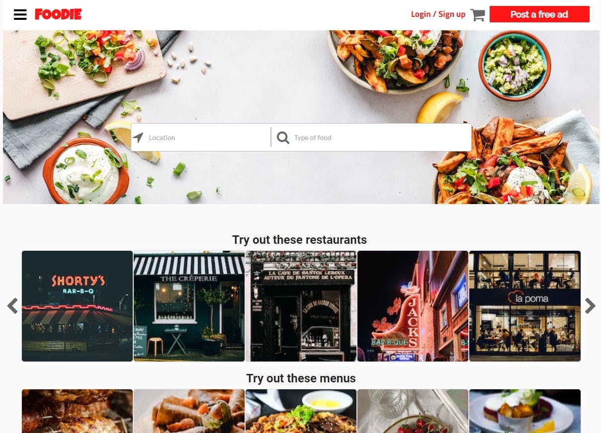 Digital Menu Template | Bubble