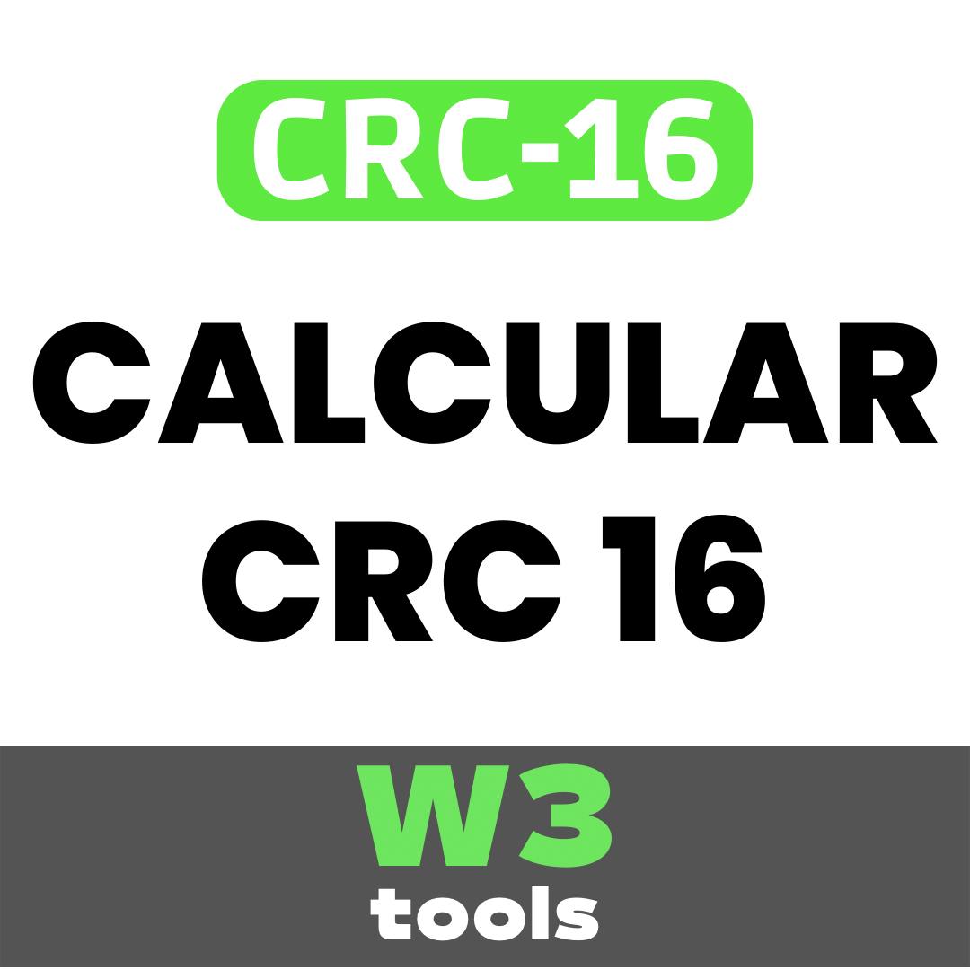 Calcular CRC 16 Plugin | Bubble Calcular CRC 16 Plugin | Bubble