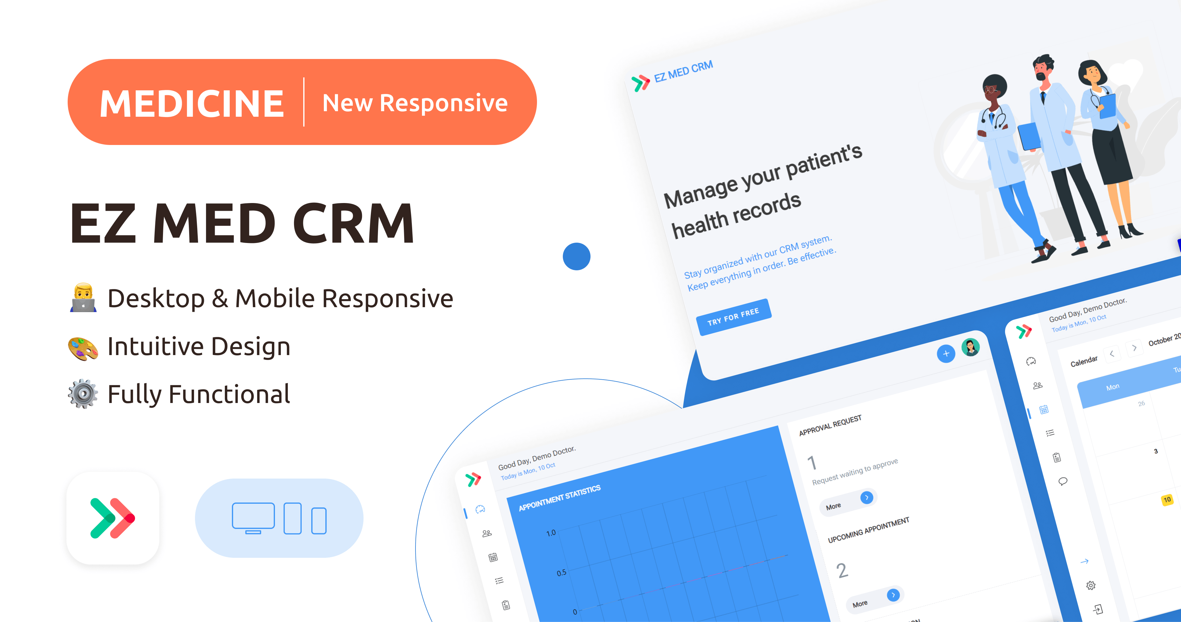 Ez Med CRM Appointment Template | Bubble Ez Med CRM Appointment Template | Bubble