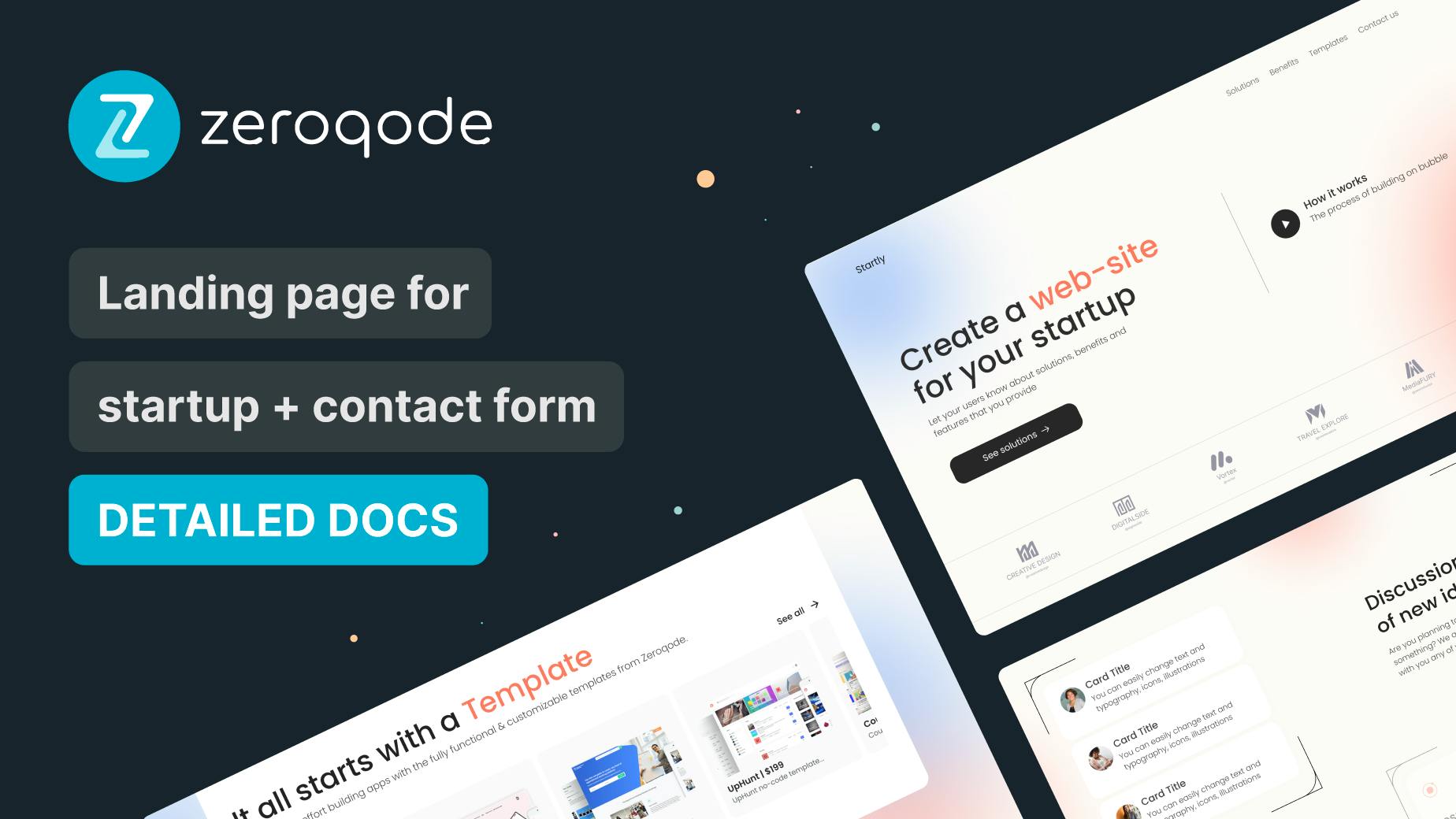 Startly - Startup Landing Page Template | Bubble