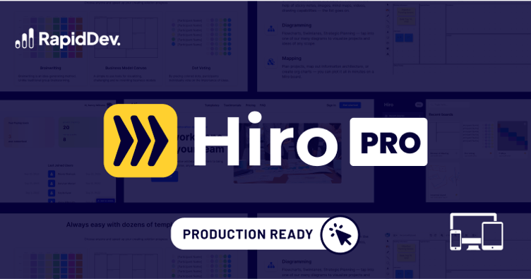 Whiteboard Saas - Hiro Pro Template | Bubble