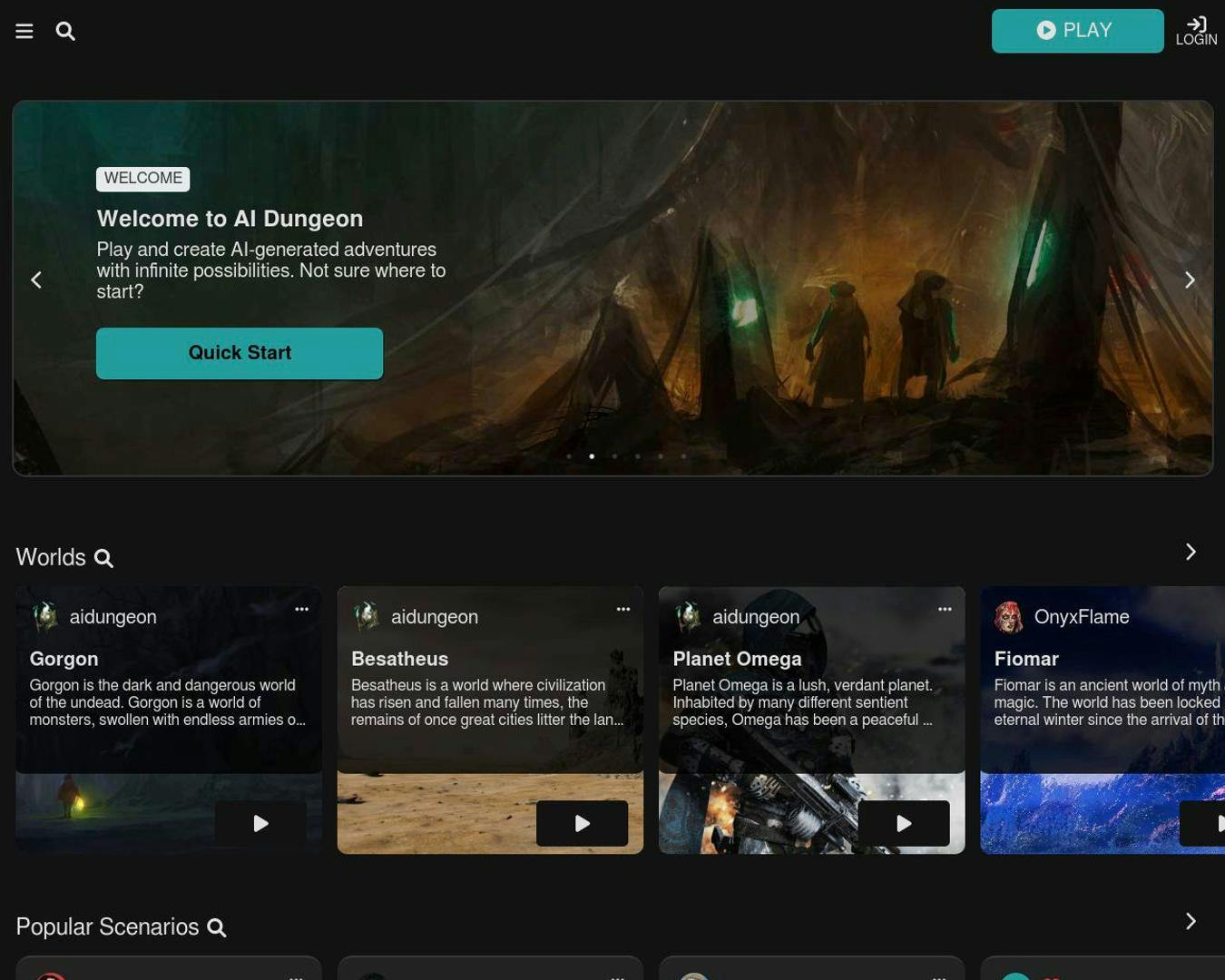 Latitude Ai Dungeon Welcome To Ai Dungeon Play And Create Ai Welcome Ai