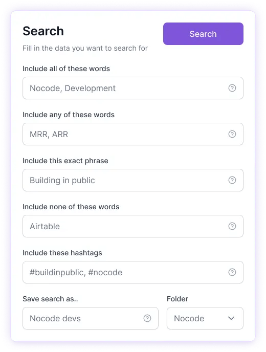 Find Specific Tweets using Advanced Search Filters - Tweet Finder